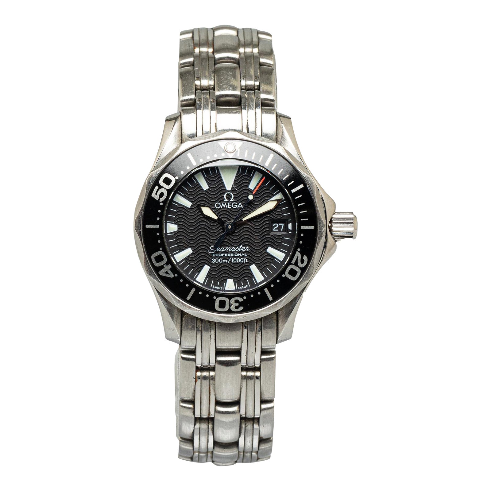 Omega Quartz Stainless Steel Seamaster Professional Watch | Chairish