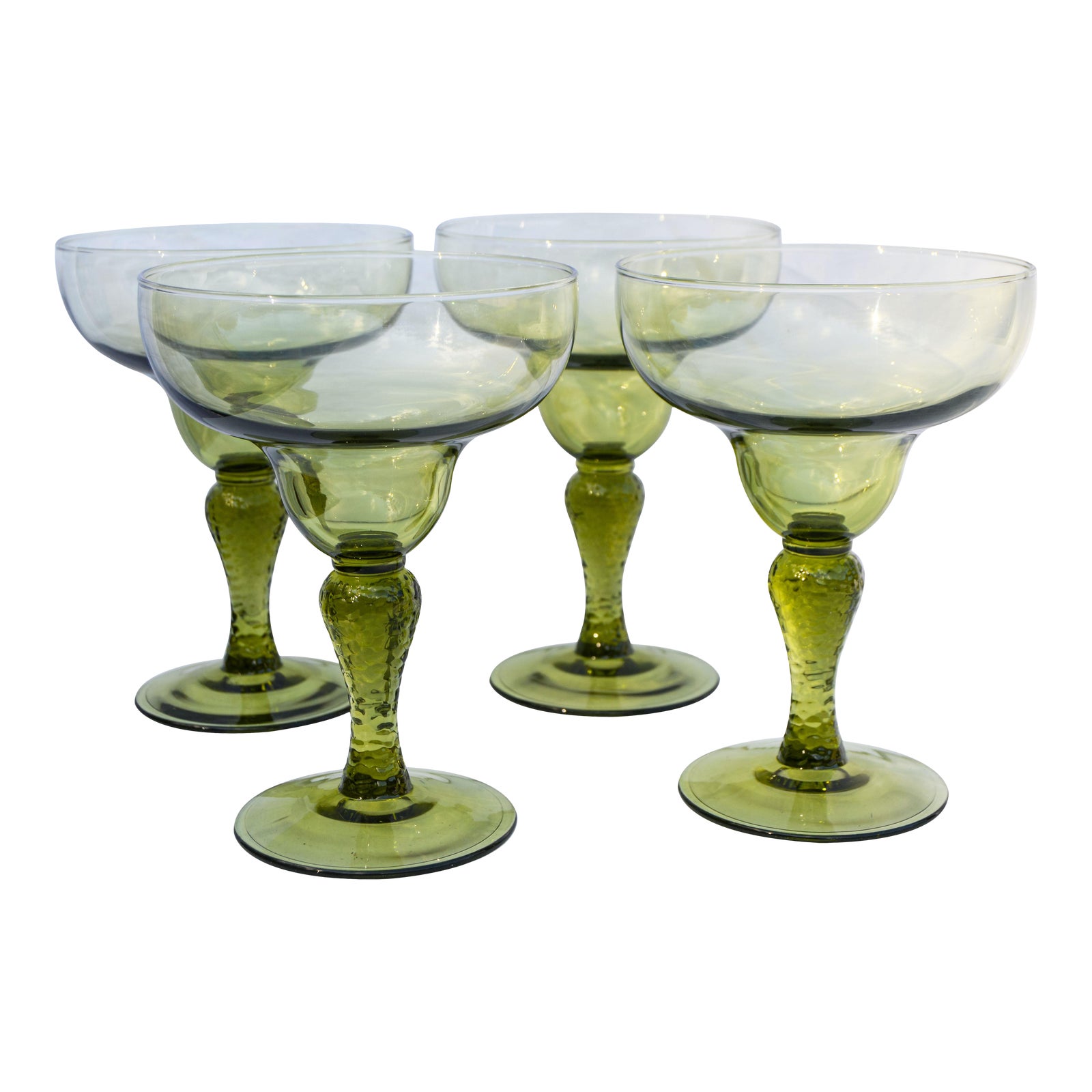 Vintage Green Glasses S4 Chairish