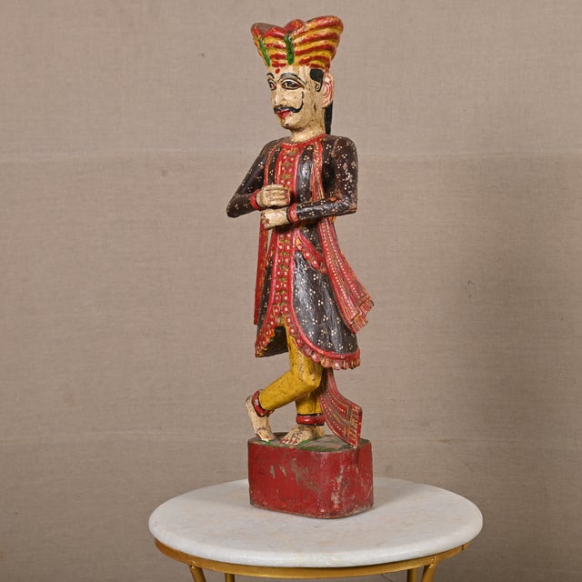 Vintage Traditional Handcrafted Rajasthani Cultural Man Figurine Indian ...