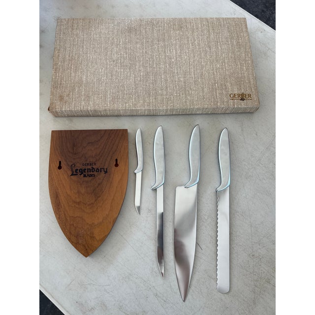 1950s Vintage Mid Century Gerber Legendary Blades 4 Knife Set With ...