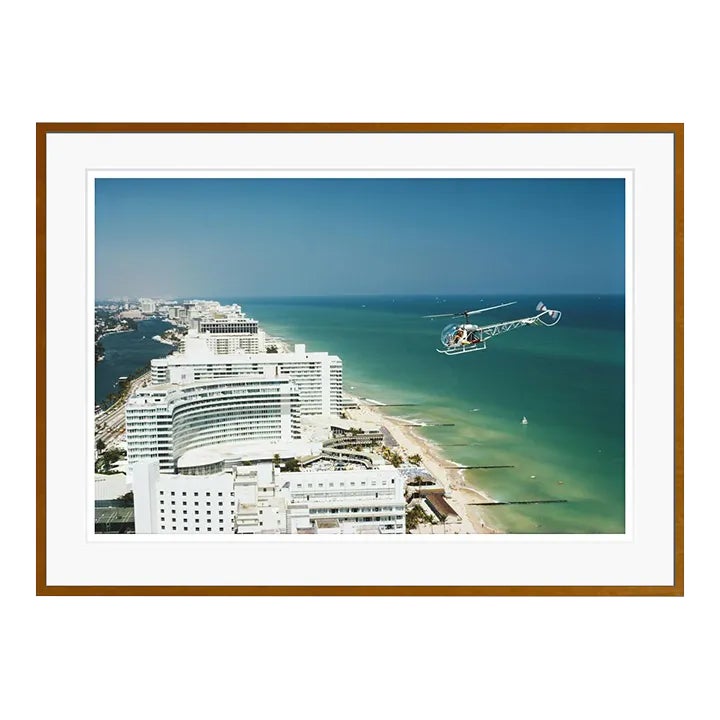 Aerial Miami Beach 1972 by Slim Aarons Framed C-Print | Chairish