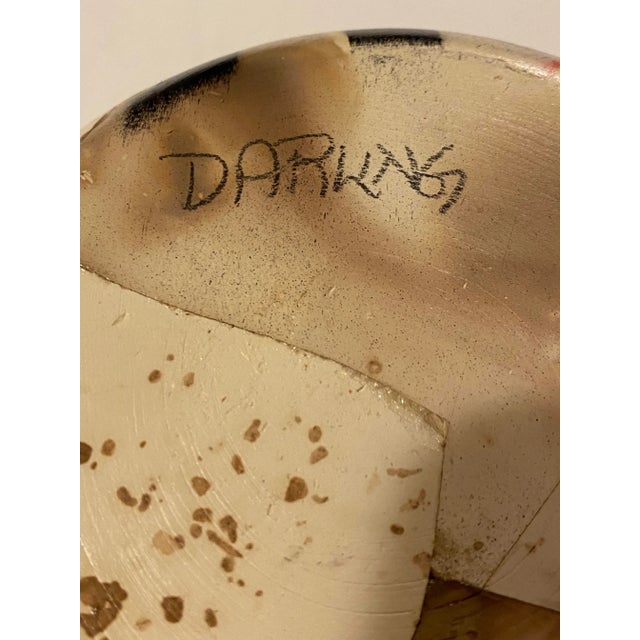 1980s Modernist Geometric Raku Pottery Vessel by Ann Darling | Chairish