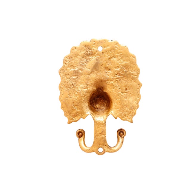 Brass Peacock Wall Hooks A Pair Chairish