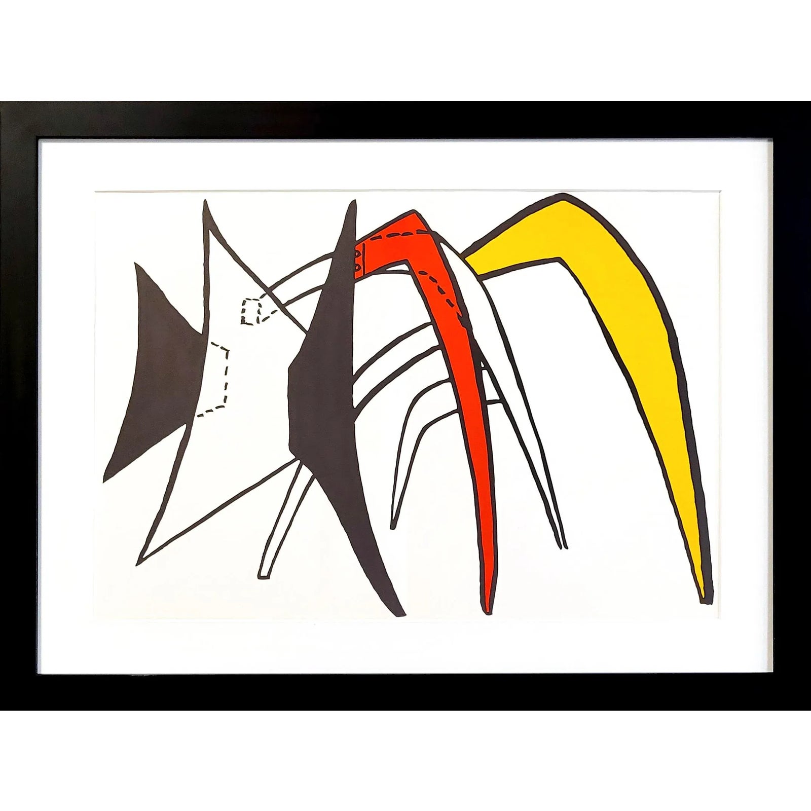 Alexander Calder Original 1963 "Tamanoir Jaune" Framed Lithograph ...