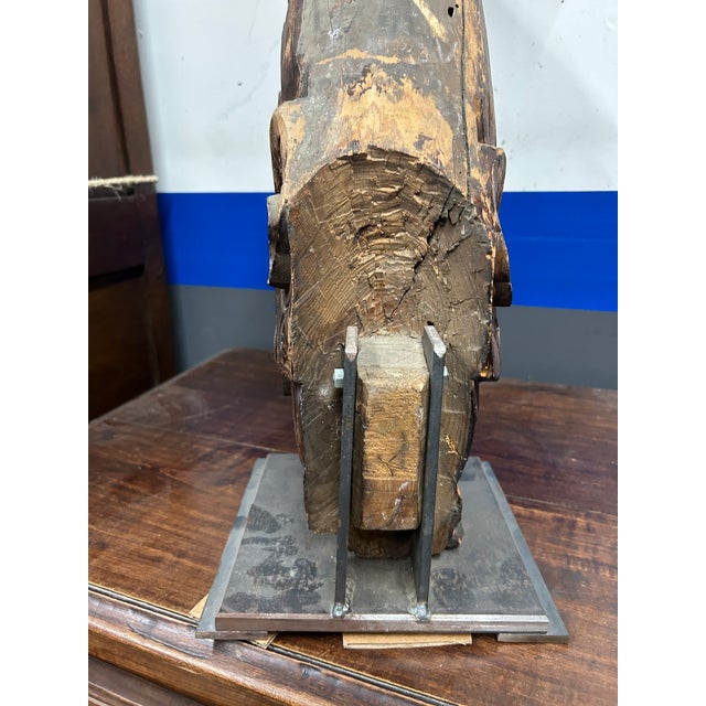 Antique Chinese Carved Corbels Custom Mounted on Steel Bases - a Pair ...