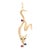 Vintage Henry Dankner Cat 14k Yellow Gold Sapphire Ruby Pendant | Chairish