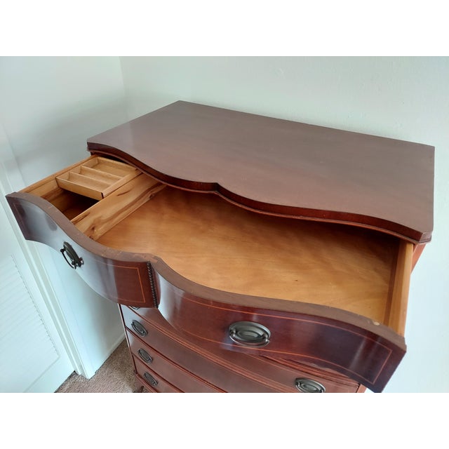 Mahogany Highboy Dresser by Williamsport | Chairish