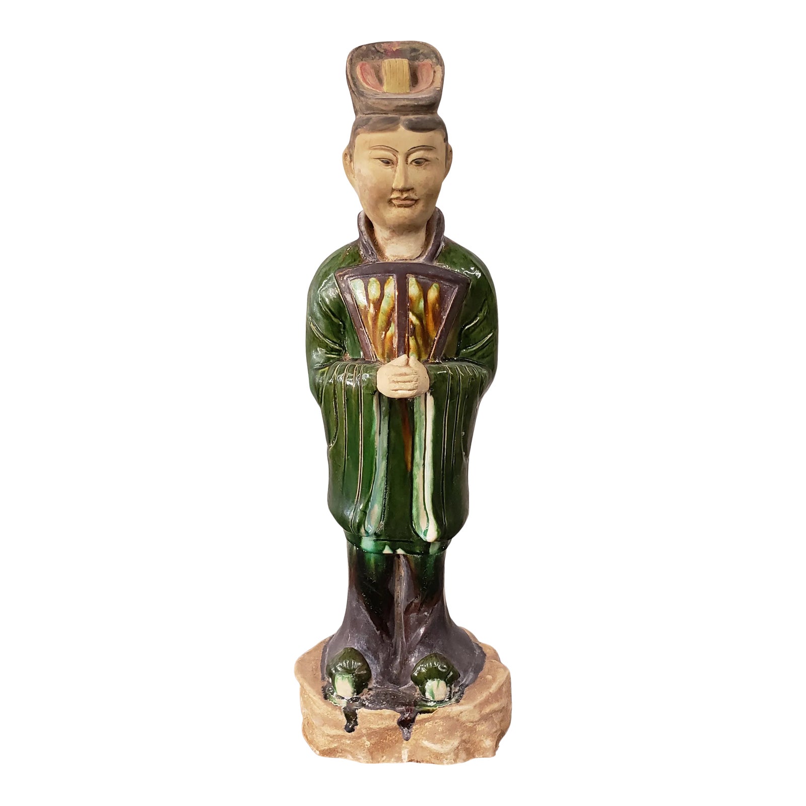 Mid 20th Century Chinese Tang Dynasty Style Sancai Glazed Clay Court ...