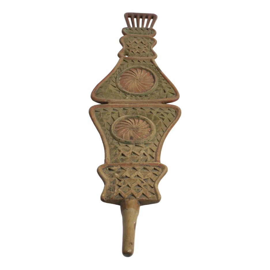 Antique Swedish Allmoge Style Wooden Object | Chairish