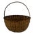 19th Century Antique Woven Ash Splint Gathering Basket, Round & Shallow ...