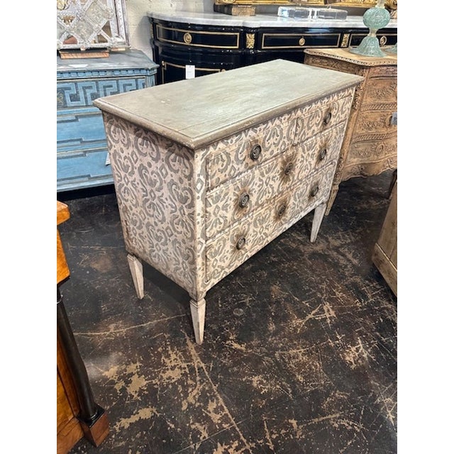 Mid 20th Century Hand-Painted Italian Chest | Chairish