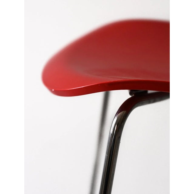 1960s Vintage Red Stool | Chairish