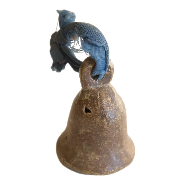 Vintage African Bronze Bell | Chairish