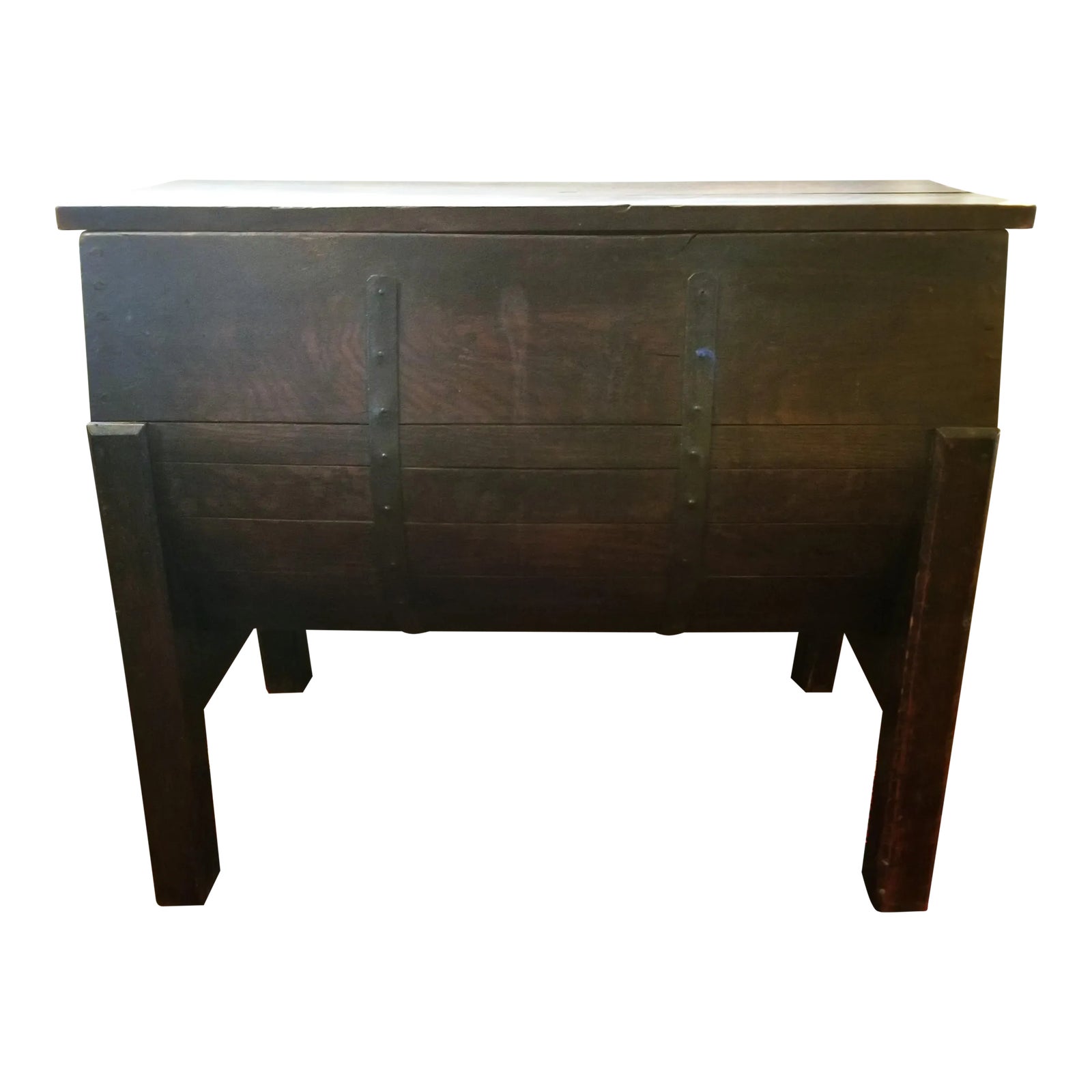 1920s Wooden Chest Made From an Antique Washing Machine | Chairish