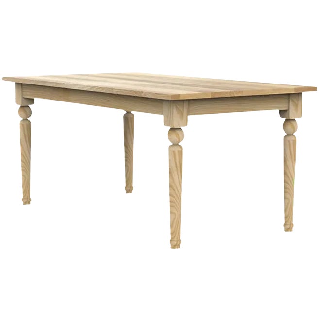 Vermont Farm Table for Chairish Turned Leg Dining Table in Ash, 36x66 ...