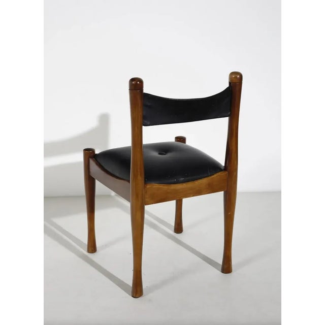 Vintage Italian Model 620 Leather Dining Chairs by Silvio Coppola for ...