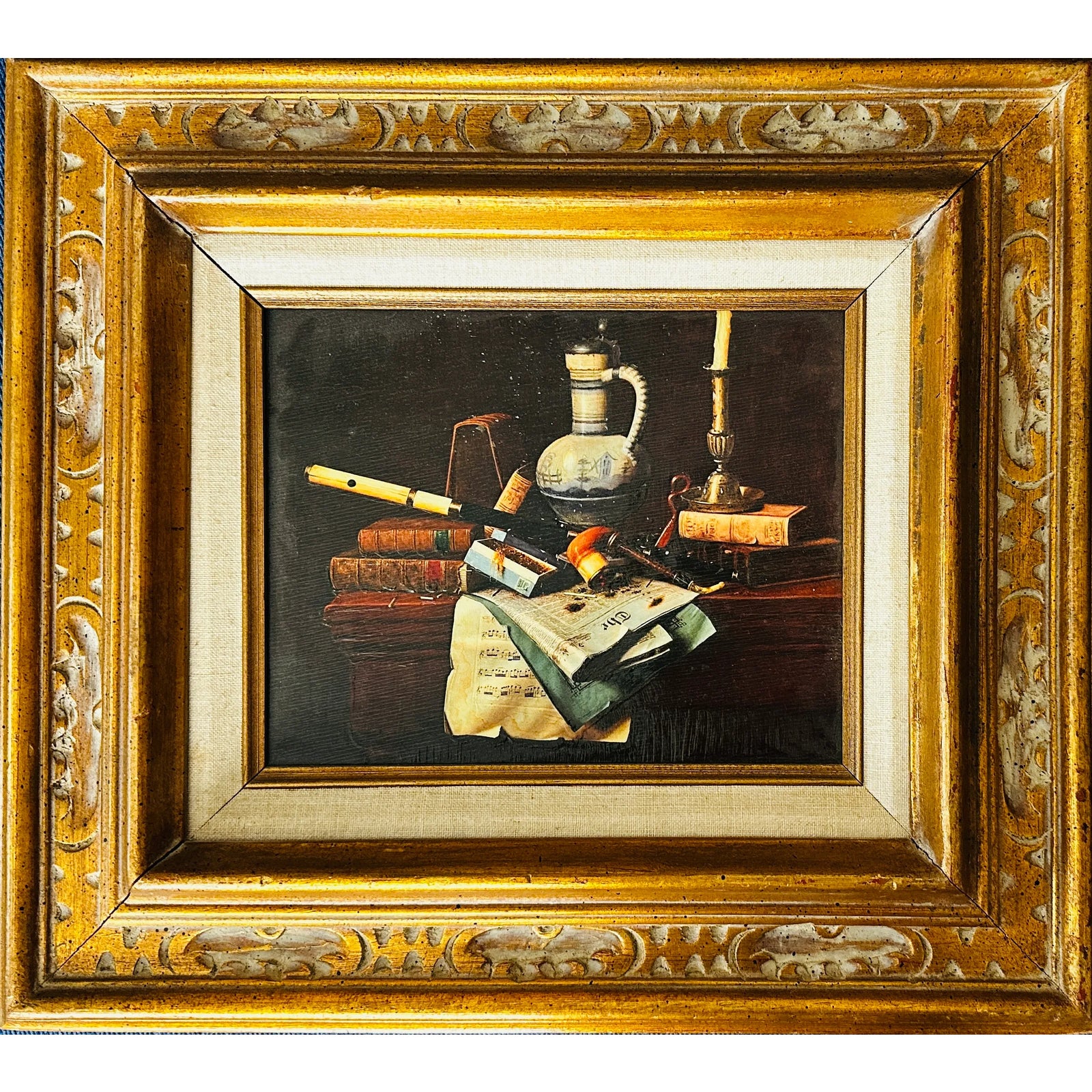 1970s Warner Still Life Oleograph Print, Framed | Chairish