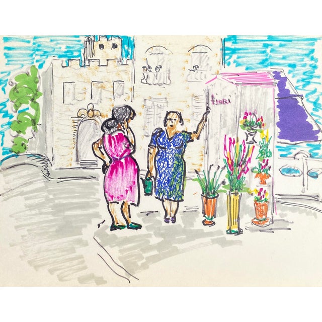 Alexandra Merker Flower Vendors in Rome | Chairish