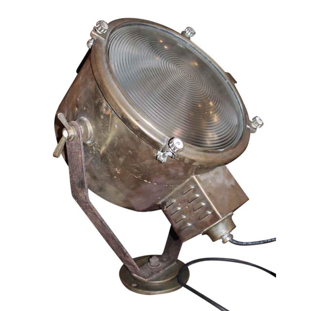 Late 20th Century Original Bronze Floor Spotlight | Chairish
