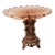 Antique Art Deco Cherub Metal & Pink Glass Compote | Chairish