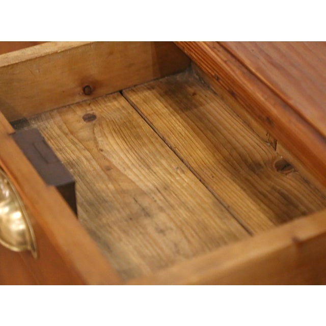 19th Century French Provincial Painted Pine Bar With Zinc Liner From ...