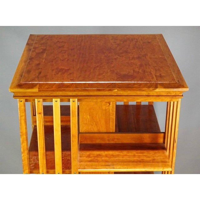 Early 20th Century Antique Large Rotating Wood Book Case Bookshelf ...