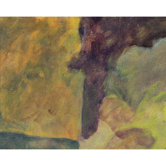 1960s Abstract Diptych Oil on Canvas Painting Signed by Artist Steve ...