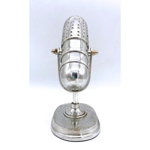 Pop Art 20th Century Metal Microphone - Mid-Century Modern | Chairish
