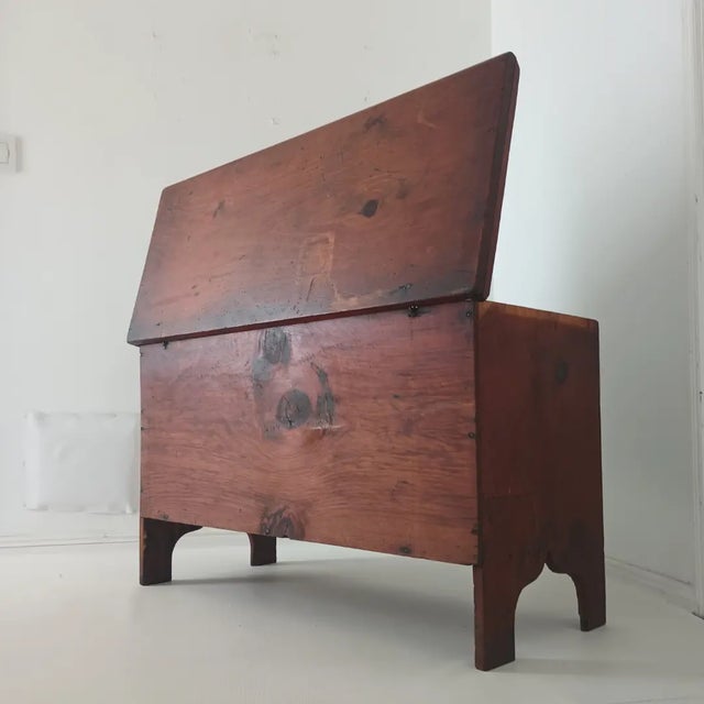 Early 19th Century Antique Primitive Blanket Chest | Chairish