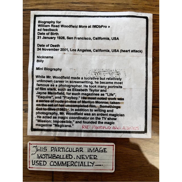 1960s Marilyn Monroe Black & White Signed Photo by William Read ...