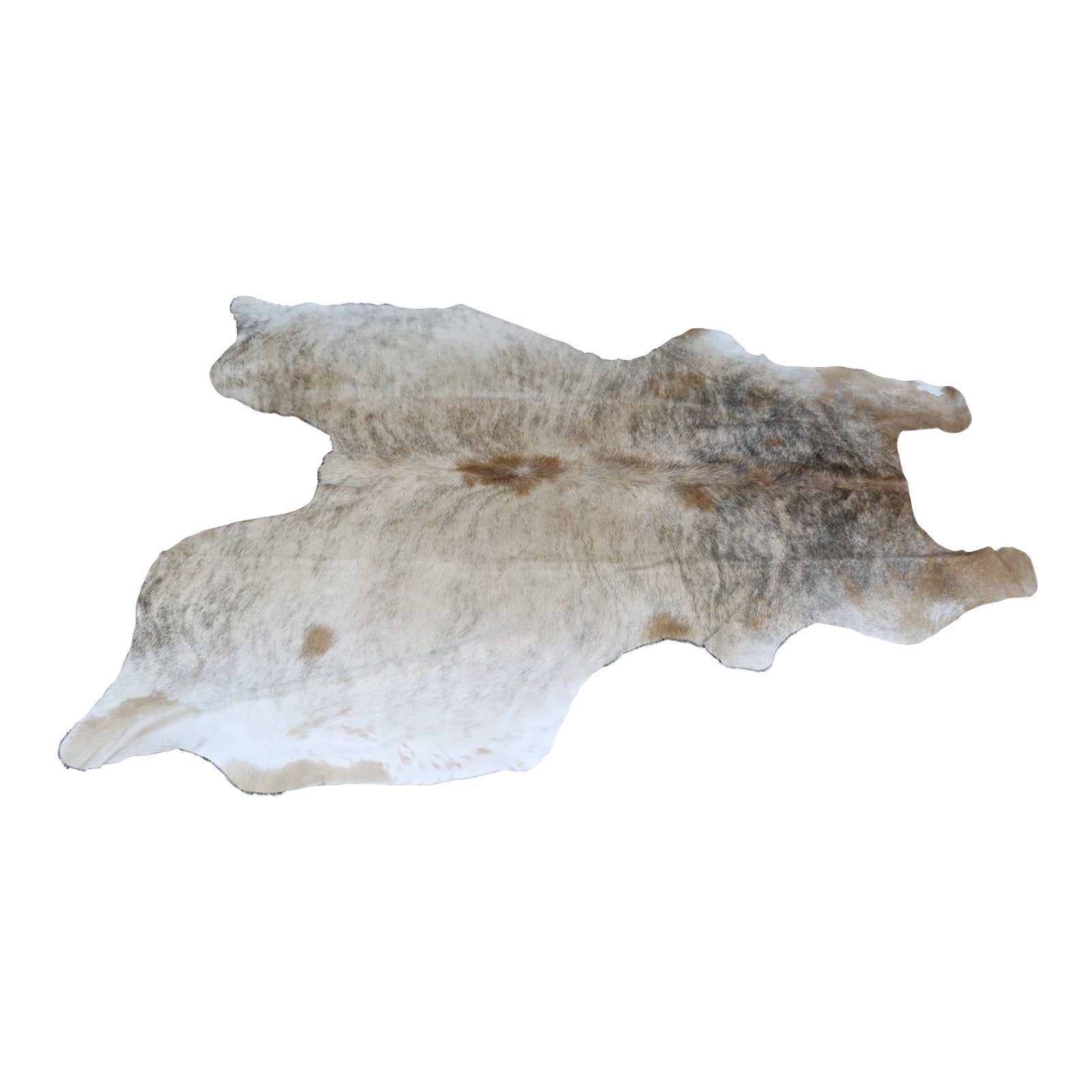 2020s Contemporary/Rustic Light Brindle Cowhide Rug | Chairish