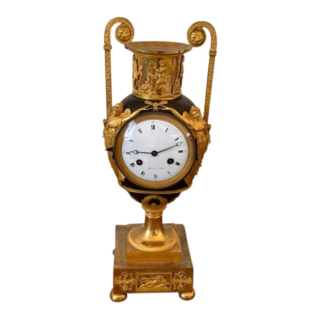 Bronze Table Clock | Chairish