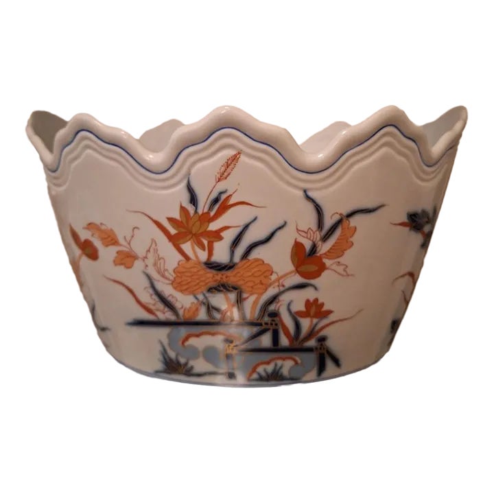 1970s Mottahedeh Porcelain Cachepot | Chairish
