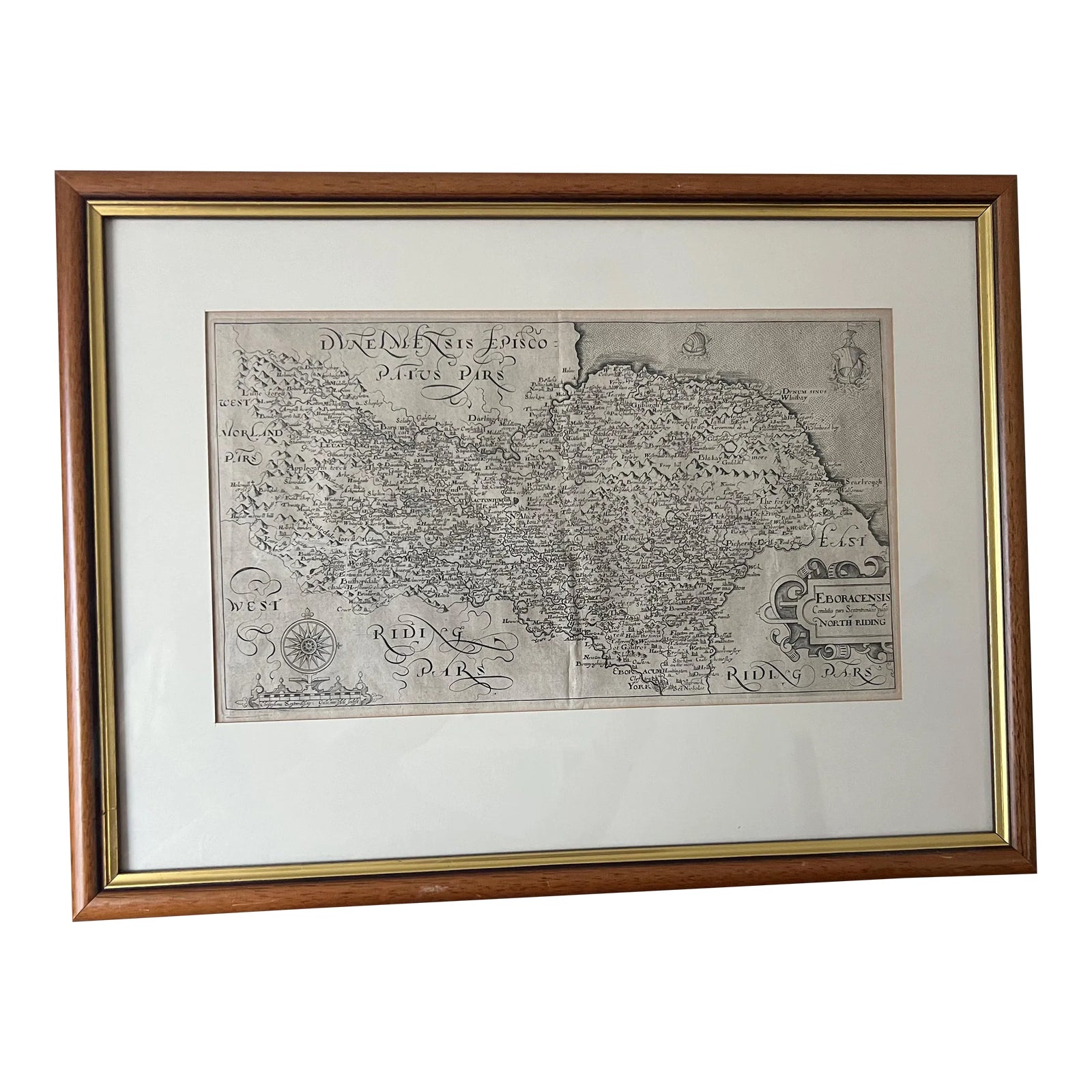 1607 Britannia, William Camden Antique Map - First Published Map of the ...