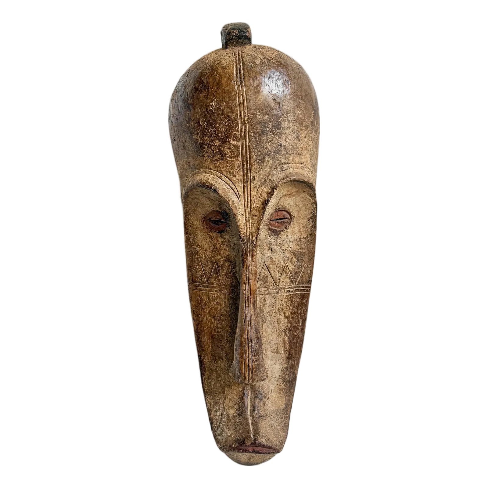 Antique Old Fang Gabon Mask | Chairish