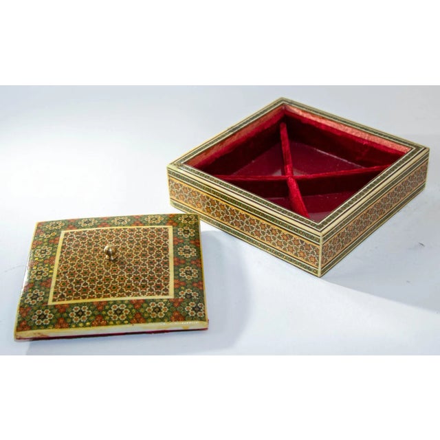 1950s Anglo Indian Micro Sadeli Mosaic Inlaid Jewelry Box | Chairish