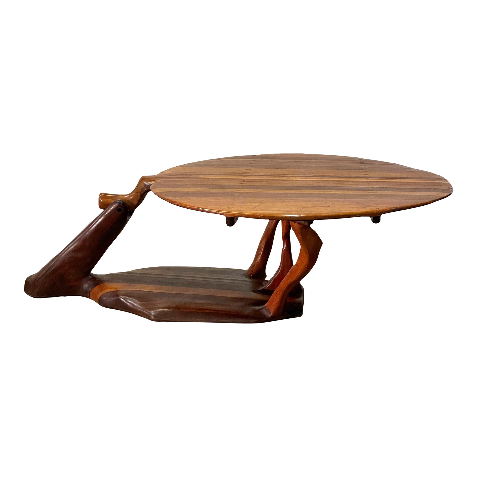 1970s Sculptural Studio Craft Dining Table | Chairish