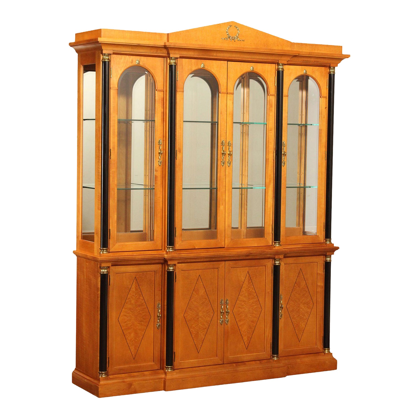 Thomasville Grand Classics Biedermeier Style Breakfront China Cabinet ...