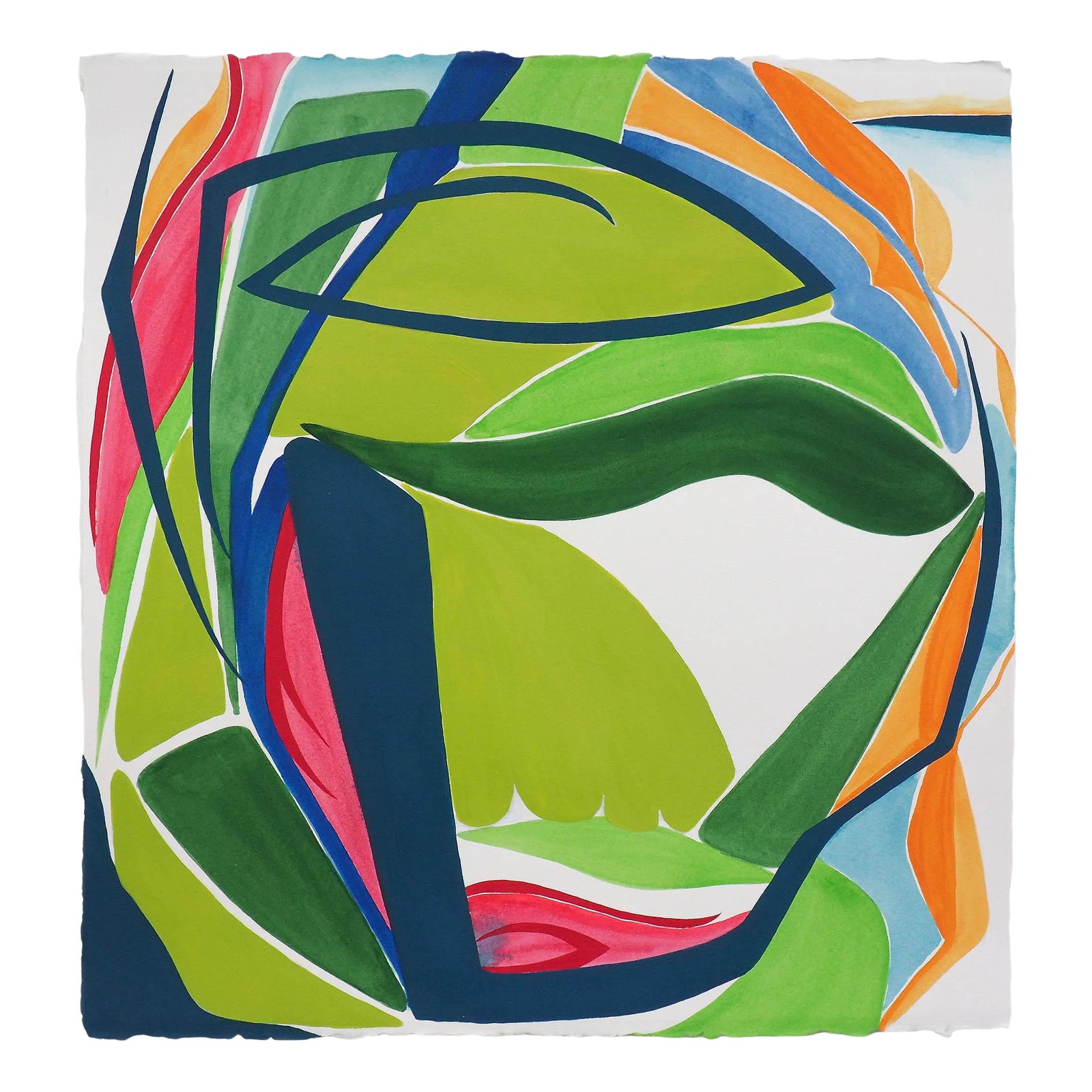 Jessica Snow "Terra Incognita 5" Painting | Chairish