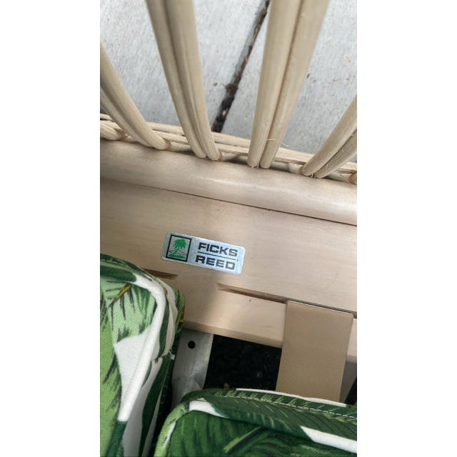 1970s Ficks Reed Vintage Bamboo Sofa and Chair With Tommy Bahama ...