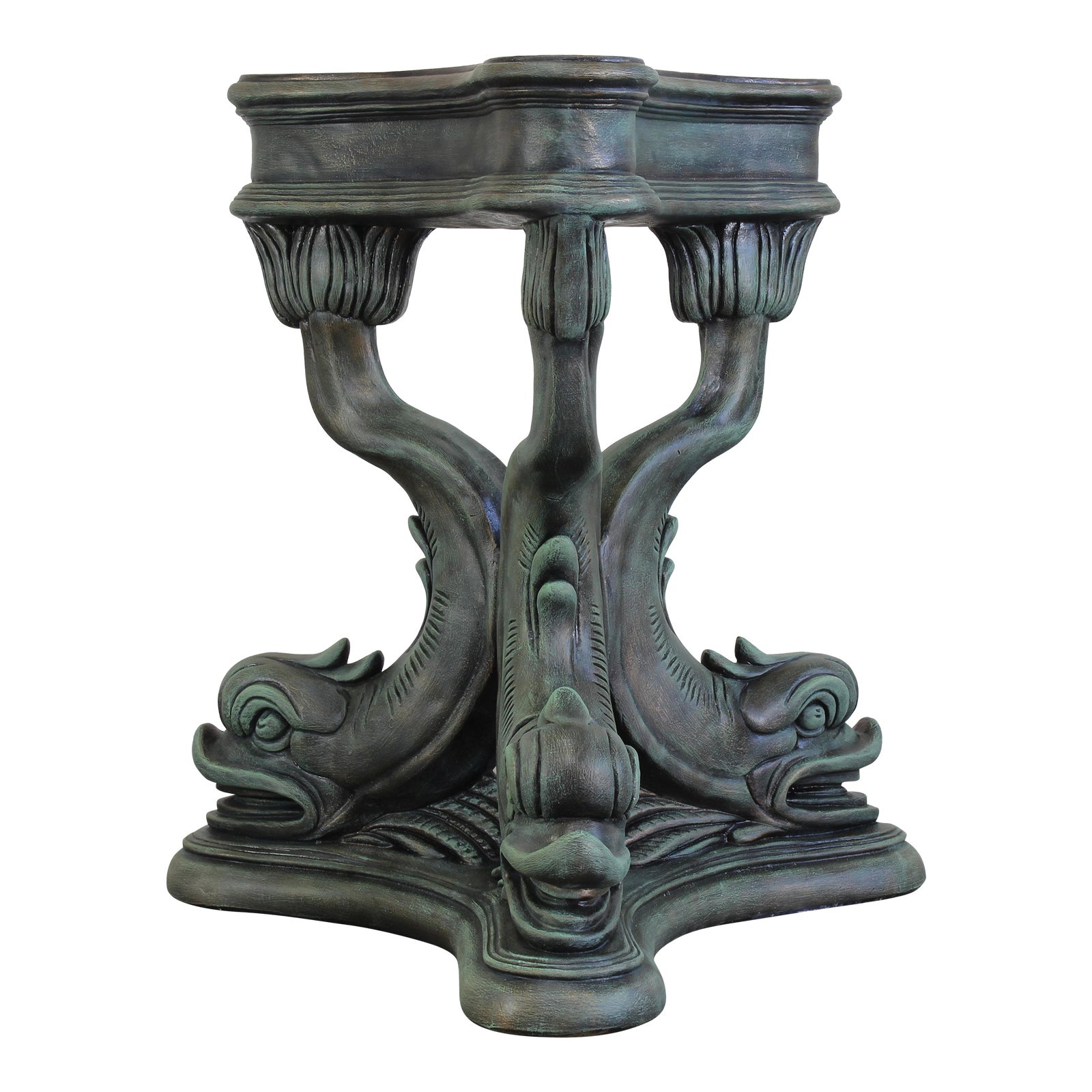 Vintage Terracotta Koi Fish Table Base | Chairish