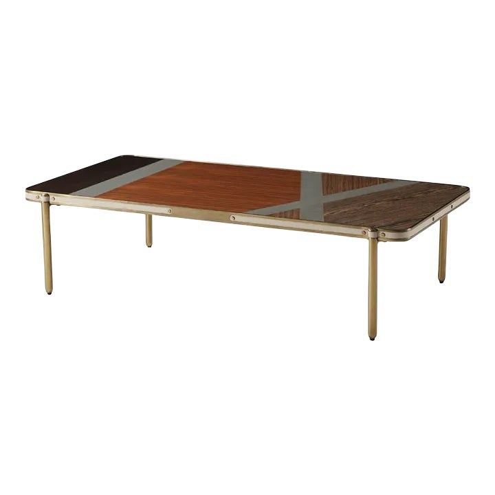 Modern Rectangular Cocktail Table | Chairish