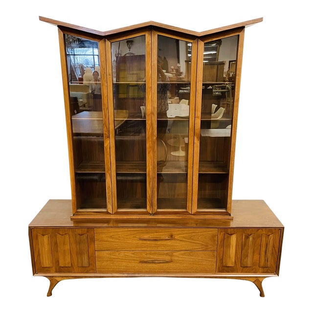 An Irish Mid Century Modern Breakfront, China Cabinet, Showcase ...