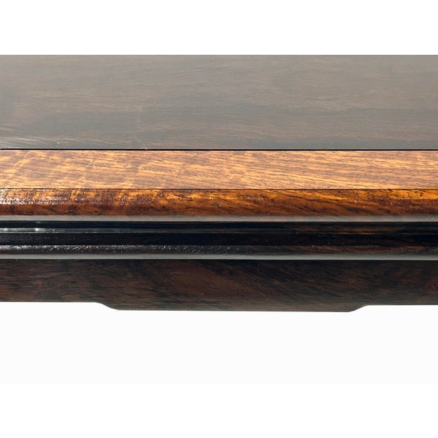 11.75" Oriental Brown Wood Rectangular Table Top Stand Riser | Chairish