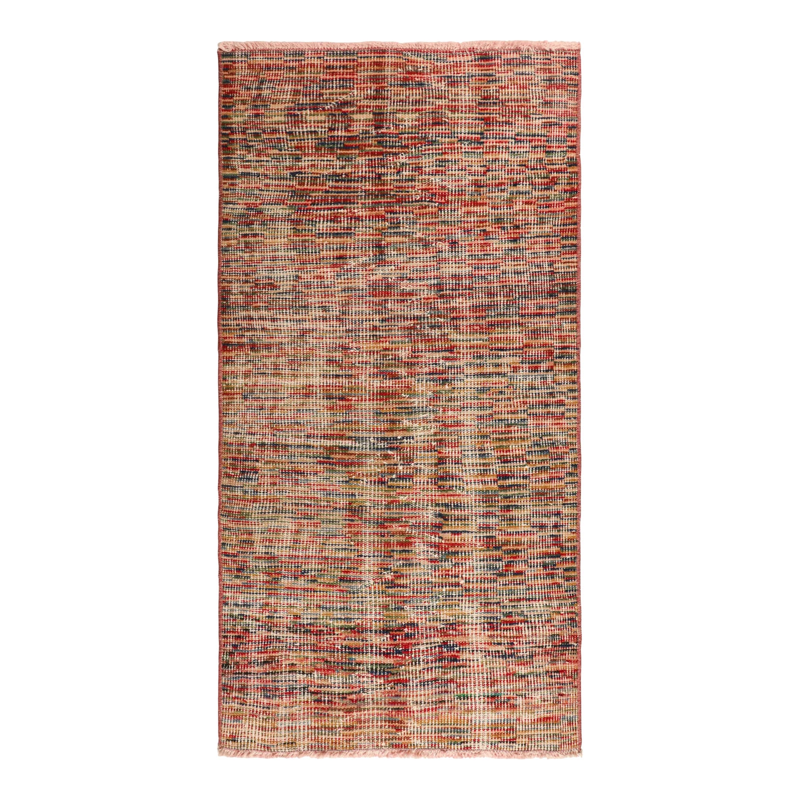 Vintage Zeki Müren Rug With Polychromatic Geometric Stripes, From Rug ...