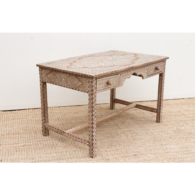 Charming Mid 20th Century Inlay Desk | Chairish