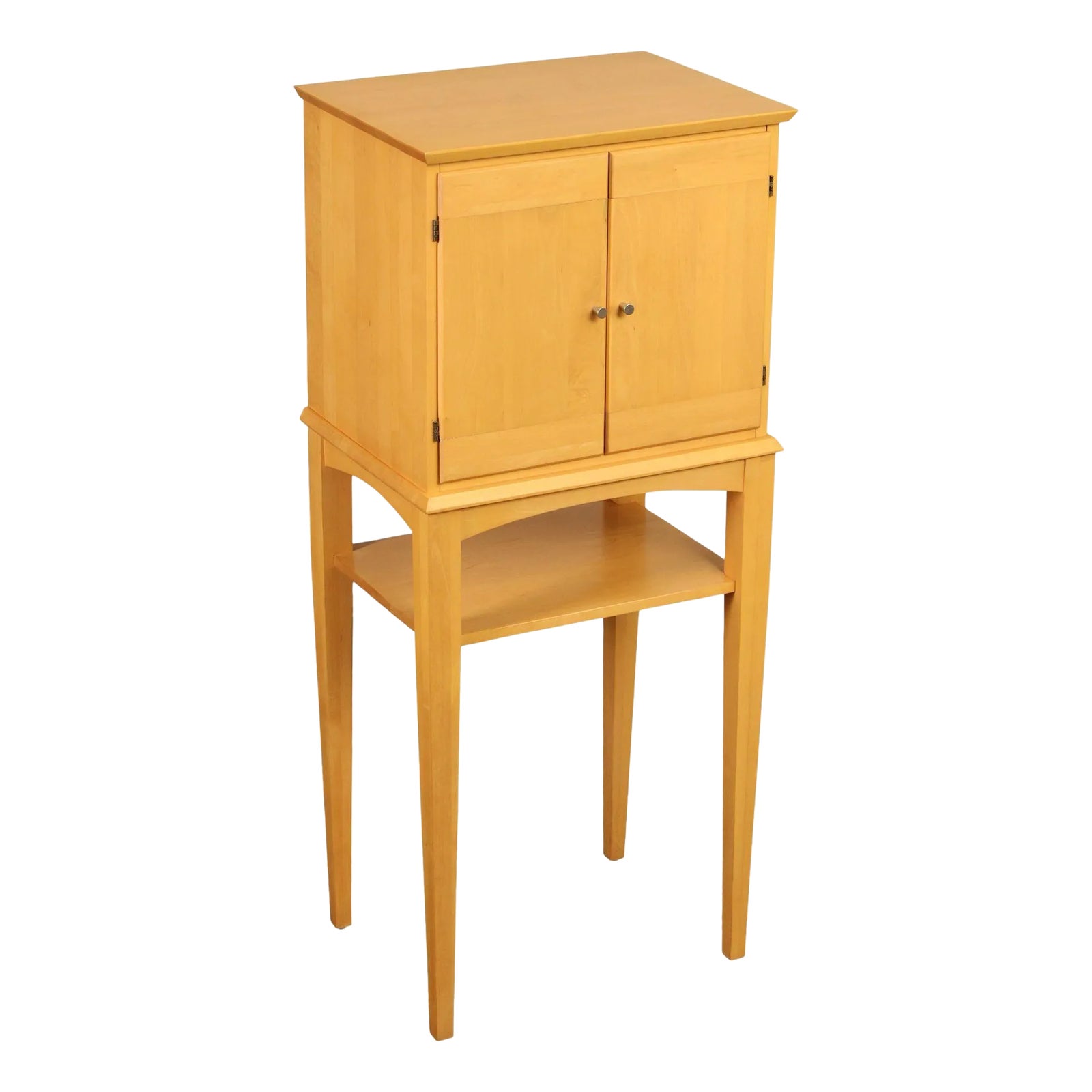 Ethan Allen Radius Collection Maple Cabinet | Chairish