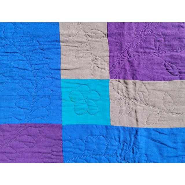 Amish All Wool Lancaster Co. Pa Diamond in a Square Quilt | Chairish