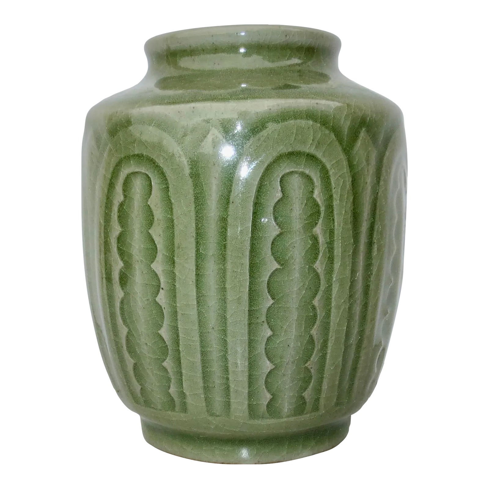 Chinese Longquin Celadon Vase | Chairish