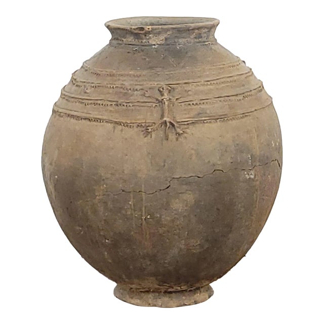 Large Indonesian Earthenware Water Jug, 19th Century or Earlier | Chairish